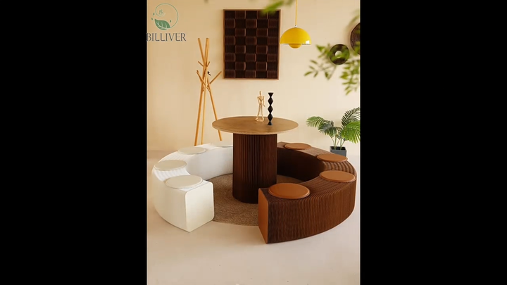 Wholesale New Design Paper Bench Foldable Paper Benches