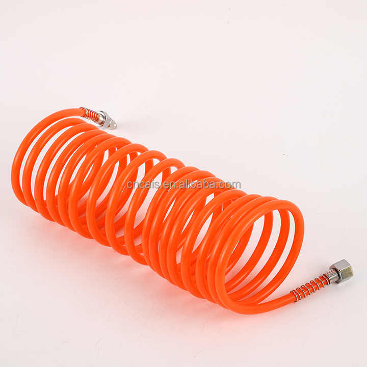 PE Spring air Pipe with Connector Flexible Spiral PE Eva Brake air Hose ...