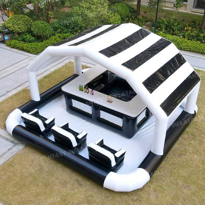 New Design Balcony Water Blow up Bar Party Event Inflatable Pool Bar ...