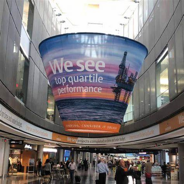 Customized Size and Logo Ceiling Trade Show Shopping Mall Events Sign ...
