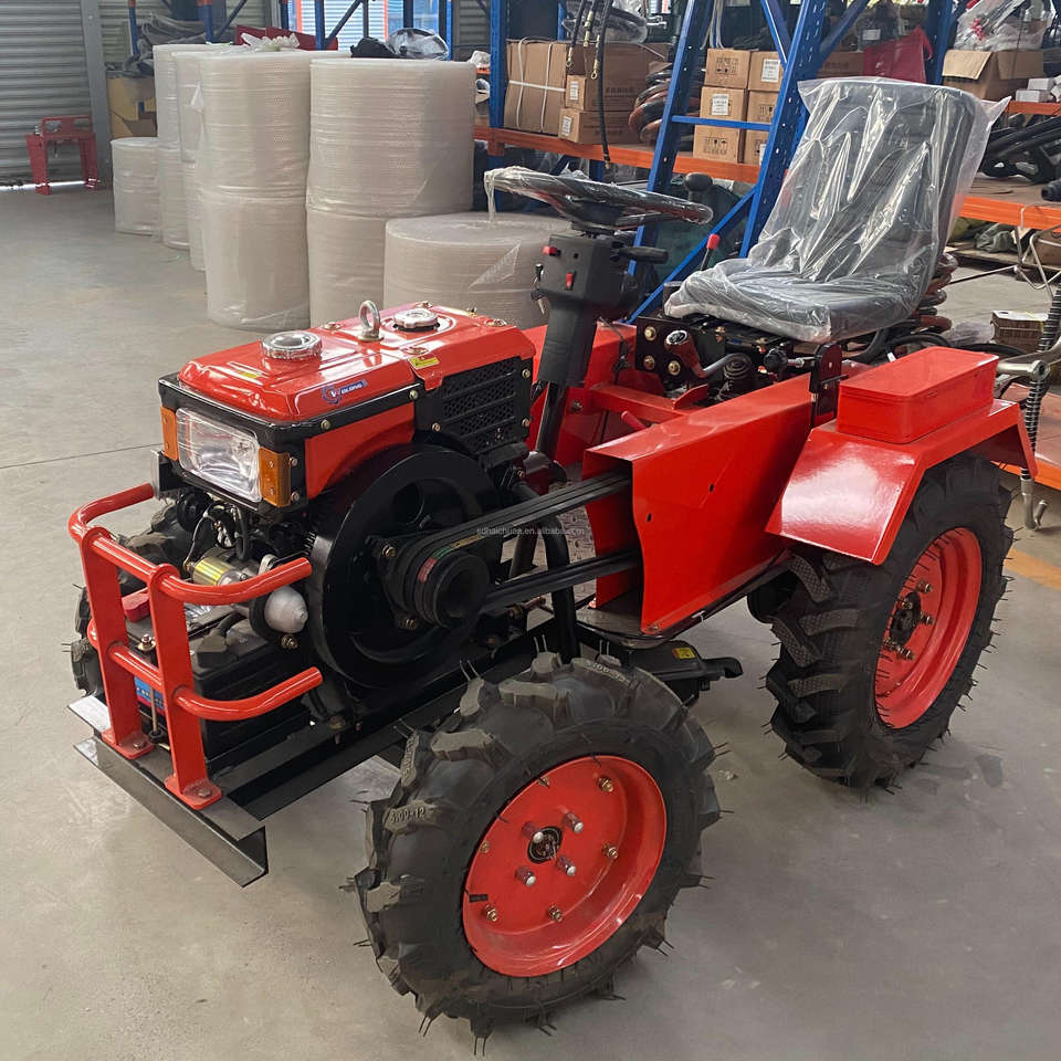 12HP Diesel Tractor Tiller Rotary Crawler Tractor with Farm Tools ...