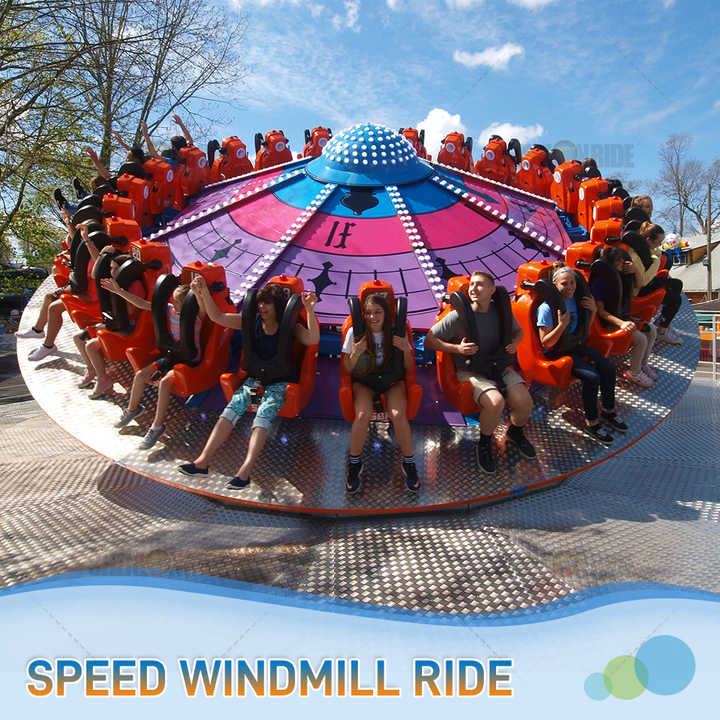 Flyer Turntable Amusement Ride - Carnival Fair Park Swing Carousel ...
