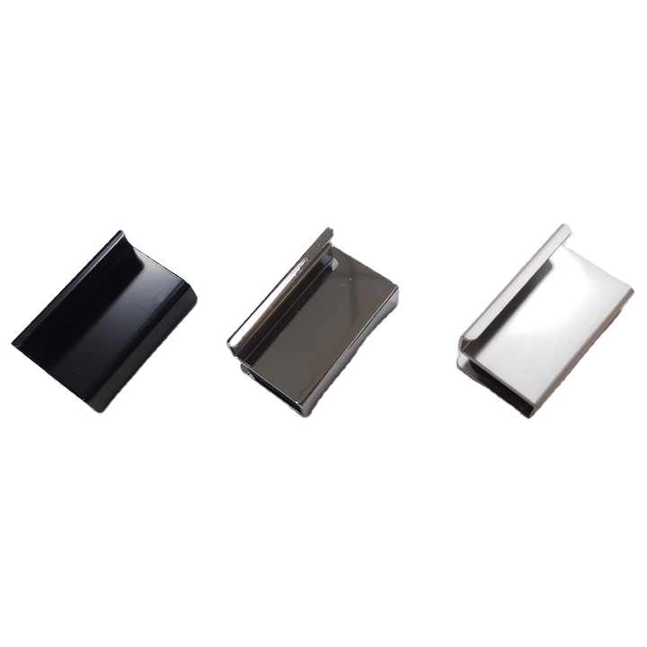Modern Design Glass Door Handles with Magnet Touch Strikes Finger Pulls ...