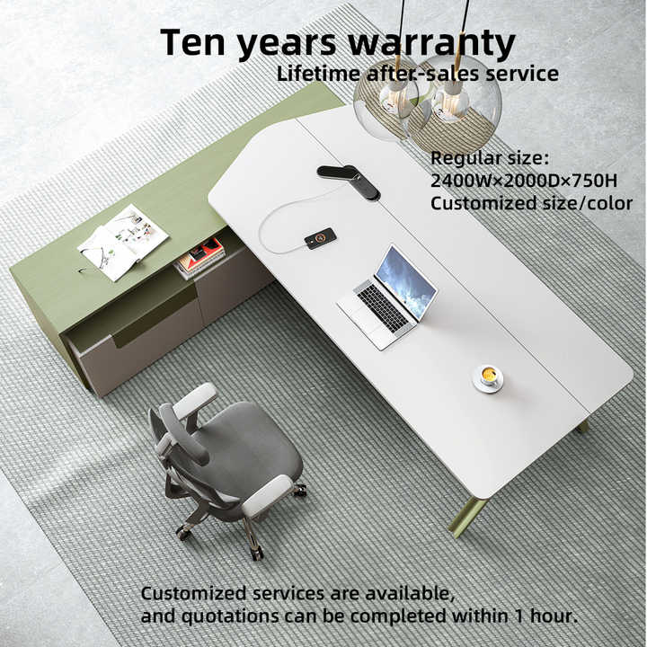 Eco-friendly desk Modern office table executive desk office computer ...