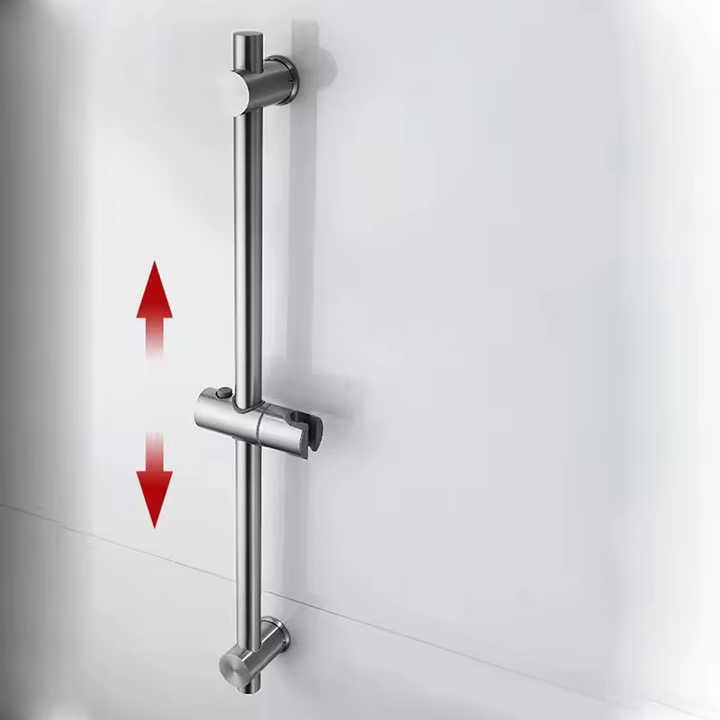 FSH 304 Stainless Steel Slide Bar Shower Lifter Adjustable Height Angle ...