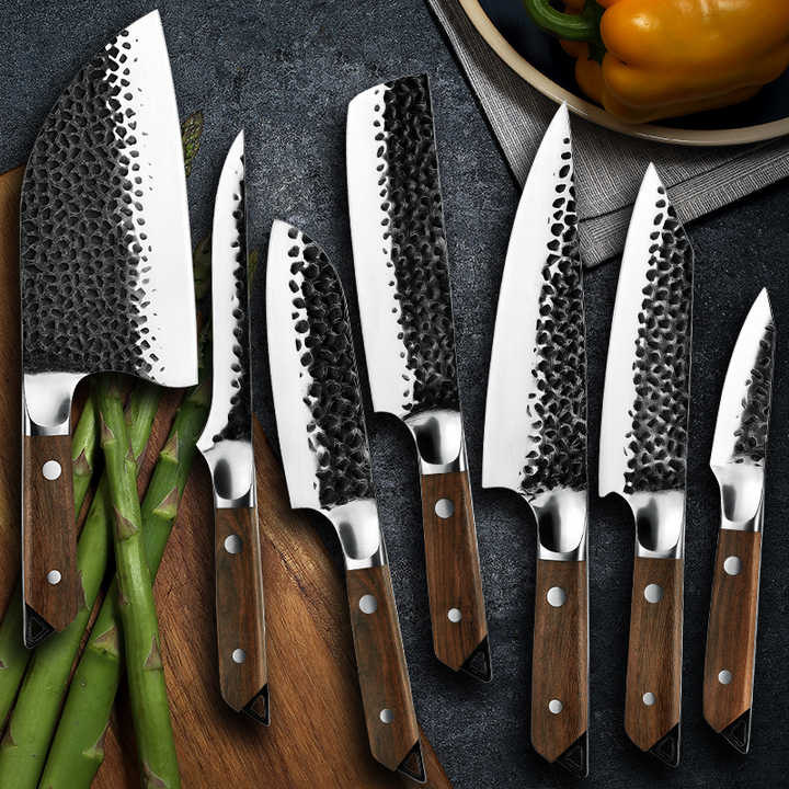 Handmade Full Tang Chef Knife - 5cr15mov Stainless Steel
