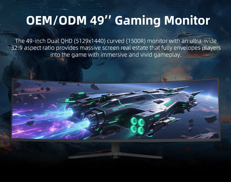 Customized OEM ODM 24/27/32/34 Inch Gaming Monitor 75hz 144hz 165hz ...