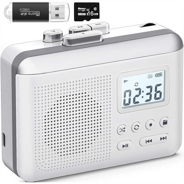 High Capacity Cassette Player Factory With 1000mAh Rechargeable Battery ...