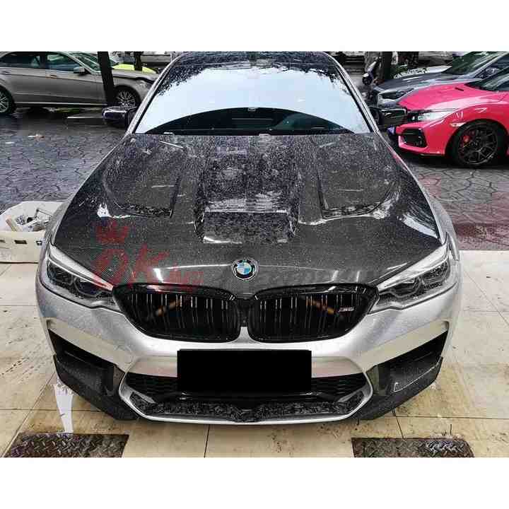 CS Style Carbon Fiber Hood for BMW F90 M5 5 Series G30 Engine Bonnet ...