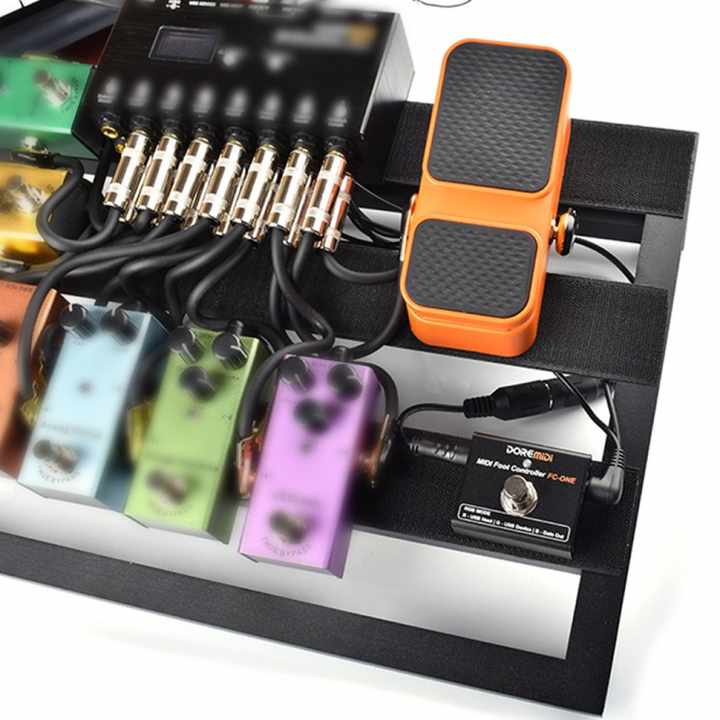 DOREMiDi MIDI Foot Controller Electric Guitar MIDI Effects Pedal Plug and Play MIDI Output Ports ...