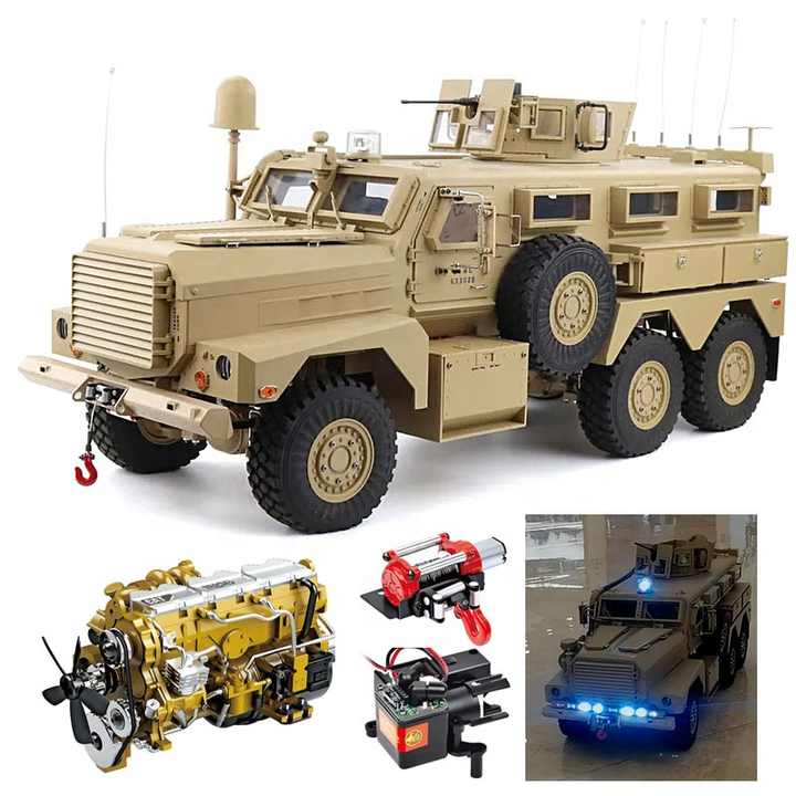 Hengguan TRASPED HG P602 - 1/12 6X6 Explosion Truck RC Model