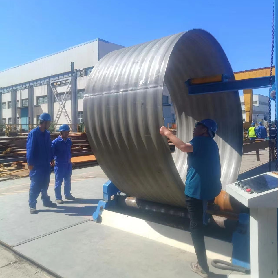 Cnc Hydraulic 4 Roller Plate Rolling Machine Wave Coiling Machine ...