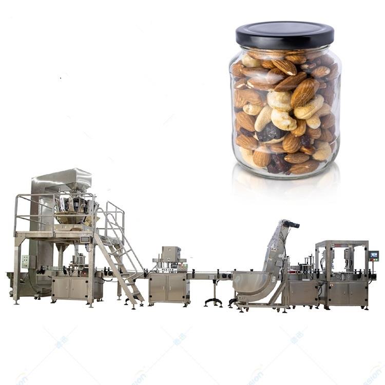 Automatic Nuts Pistachio Can Filling Capping Nitrogen Filling Line ...