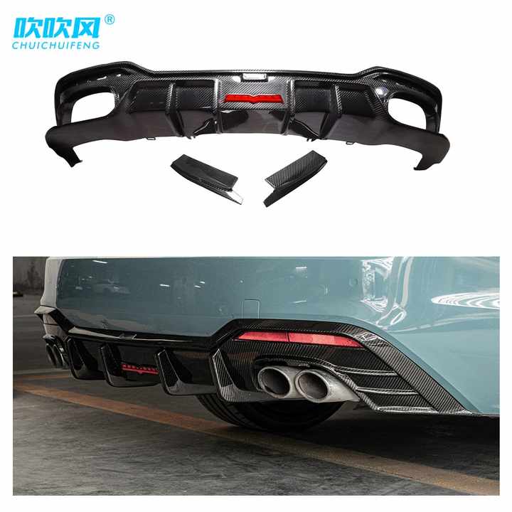 New Universal Audi A5 S5 PA B9.5 Rear Spoiler with Dry Carbon Fiber Lip ...