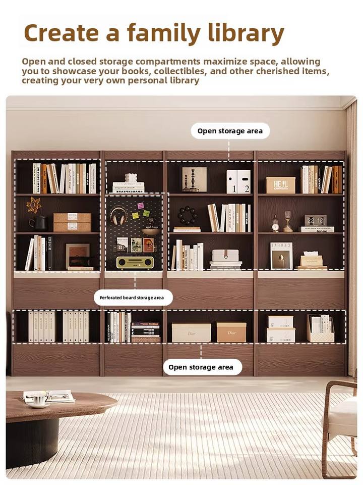 Honeycomb Aluminum Industrial Bookcase Storage Cabinet Integrated Home ...