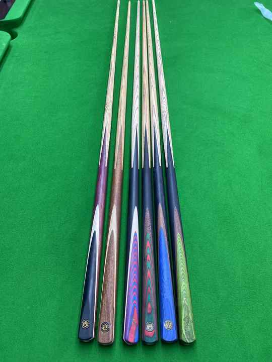 Professional High Quality Snooker Cues Single Pool Cue Made of Maple Wood Ash Wood Butt Sleeve ...