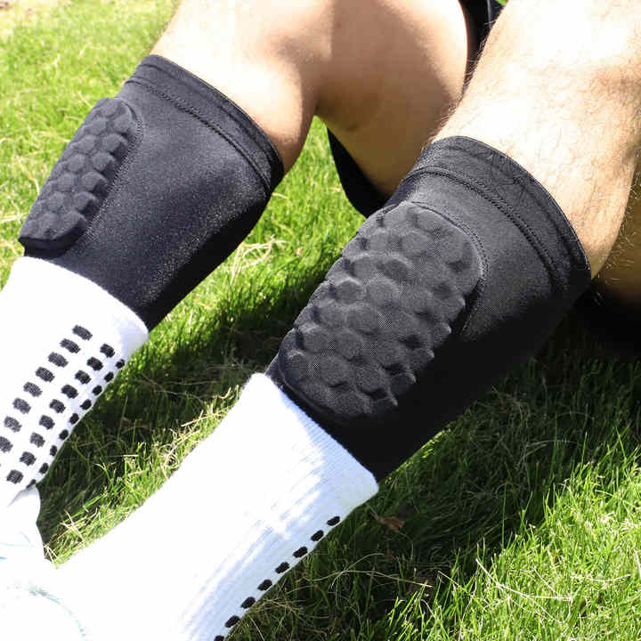 Custom Non Slip Calf Protector Sleeve - EVA Foam Soccer Shin Guards