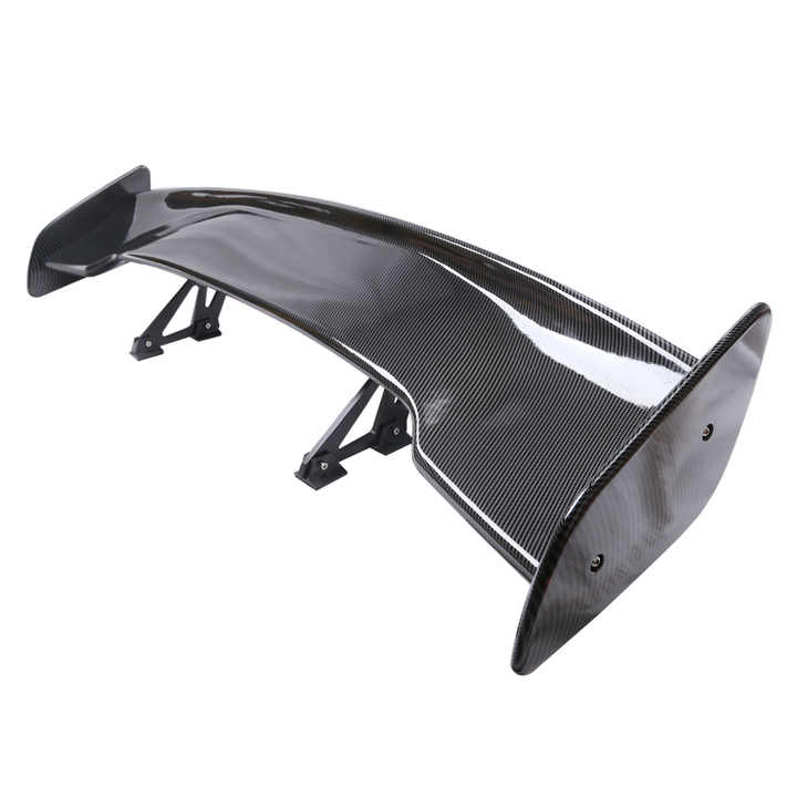 New Universal Carbon Fiber Style Rear Spoiler Wing Universal Plastic ...