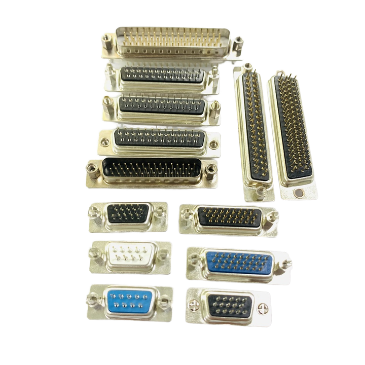 D-type High-density Connector Assembly, Vertically Panel Mounted ...