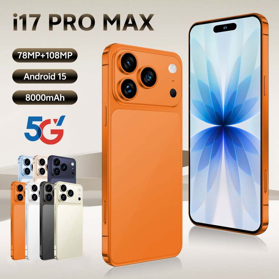I 17 Pro Max 5G Smartphone 108MP Triple Camera 16GB+1TB 8000mAh Fast ...