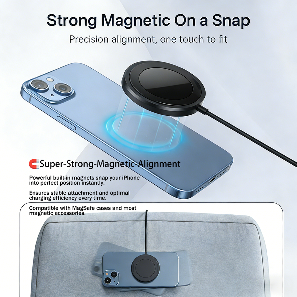 Latest Products 2025 25W Fast Charging Pad Magnetic Wireless Charger ...