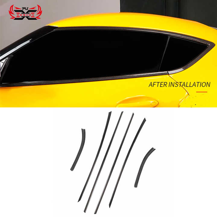 Dry Carbon Fiber Car Window Decorate Strip Trim for GR Supra A90 A91 ...