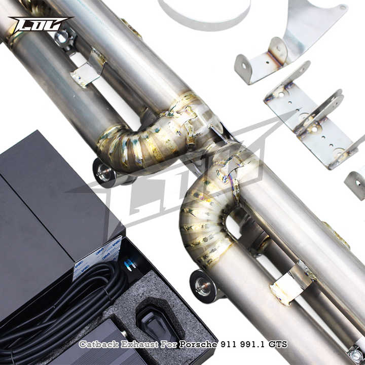 Auto Titanium Exhaust Pipes for Porsche 911 991/991.1 GTS 3.8L 2012 ...