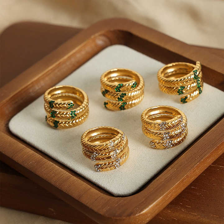 Non Tarnish Stainless Steel Jewelry Waterproof 18K Gold Plated Chunky ...