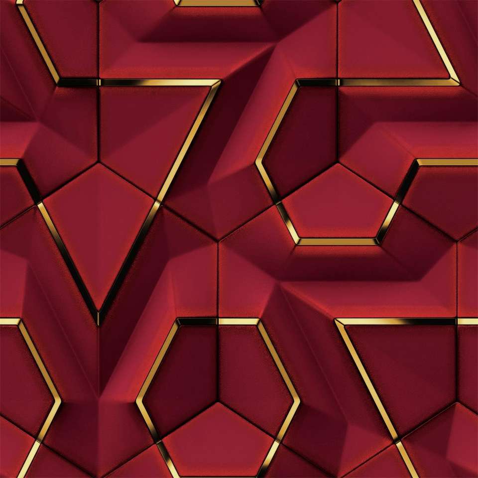Modern 3D PVC Wallpaper - Geometric Waterproof Vinyl Design for Living ...