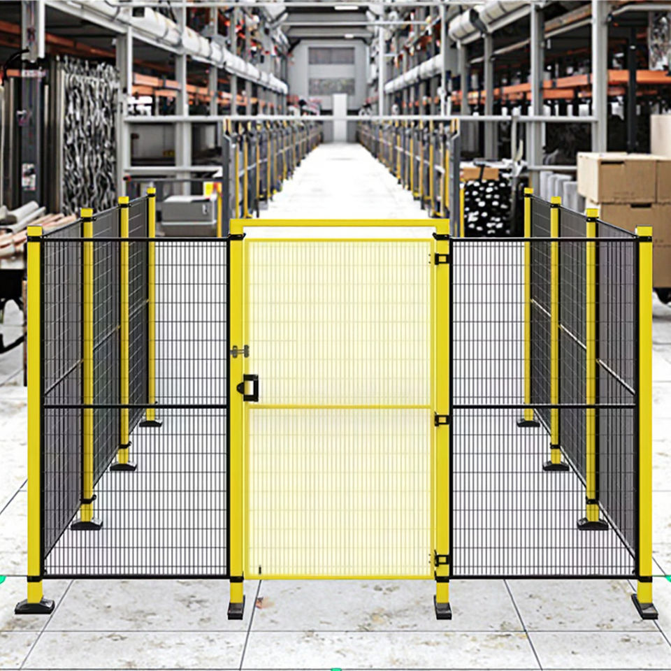 Factory Safety Protection Barrier Galvanized Steel Safety Fence ...