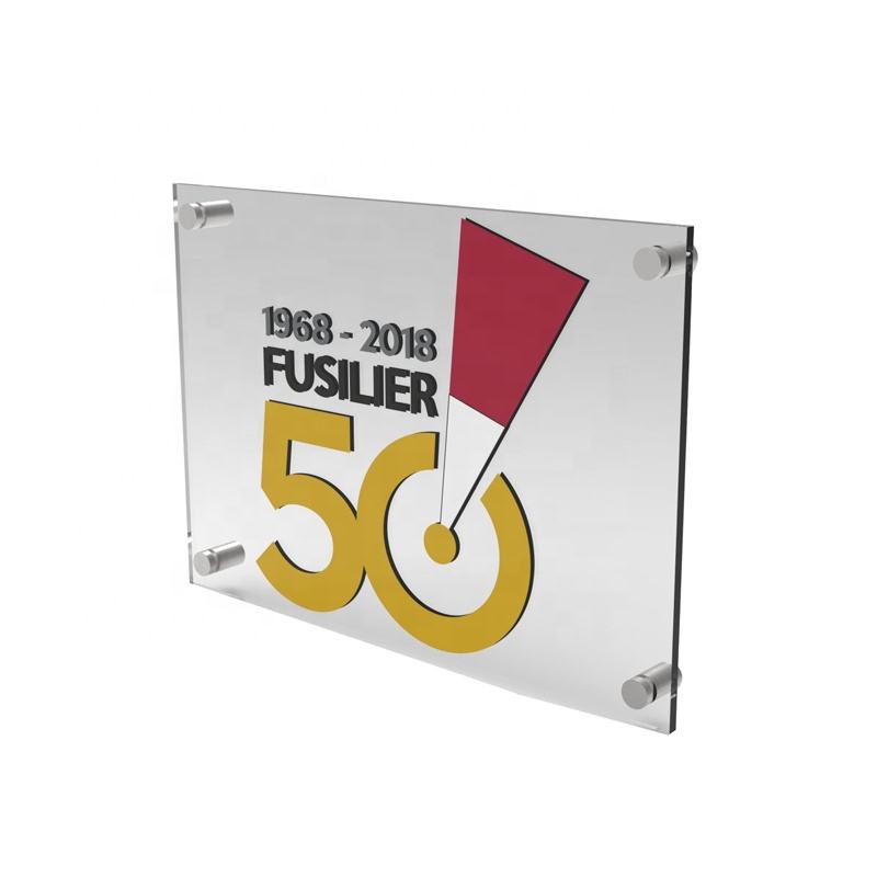 Custom Acrylic Plate Desktop Display Sign Stand Holder Uv Printed ...
