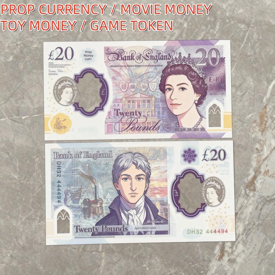 ULTRATHIN Polymer Prop Money UK Realistic Movie Plastic Prop Notes GBP ...