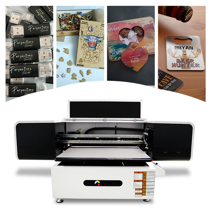 9060 UV Inkjet Printer for Glass Plastic & PVC Quick Drying Precision ...