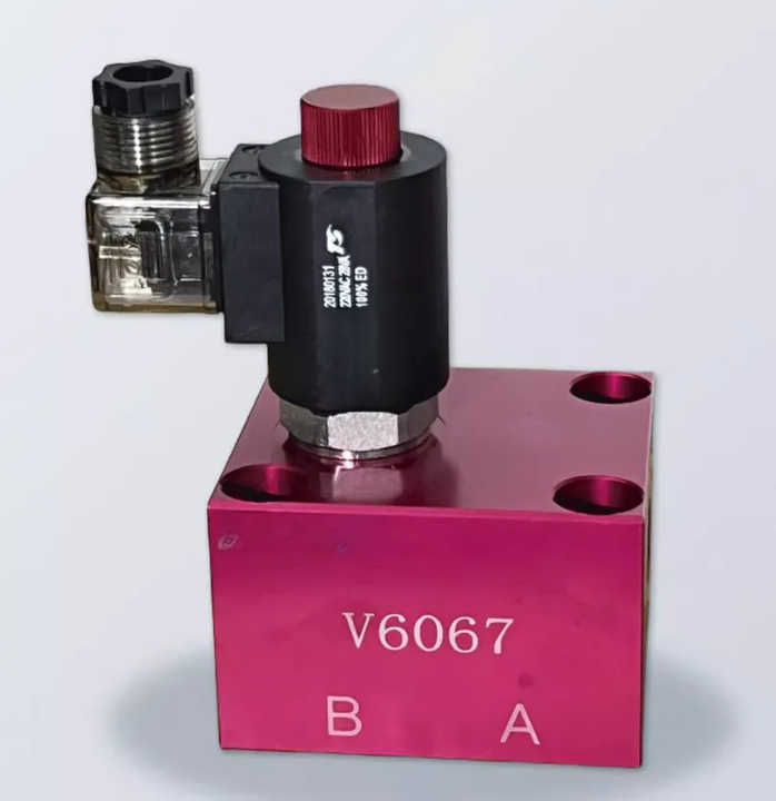 Hydraulic Plug-in Valve Electromagnetic Check Valve Pressure Relief ...
