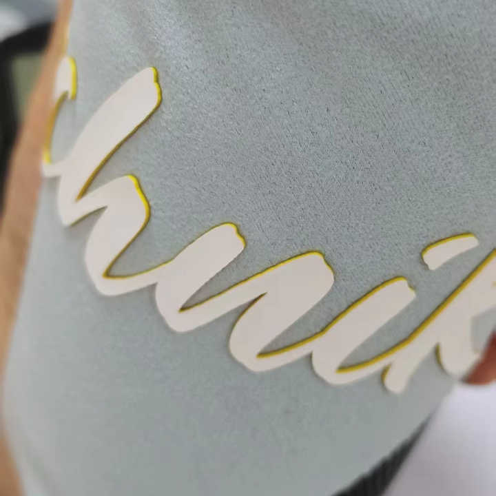 3D Raised Effect Logo Rubber Silicone Heat Transfer Clothing Label ...
