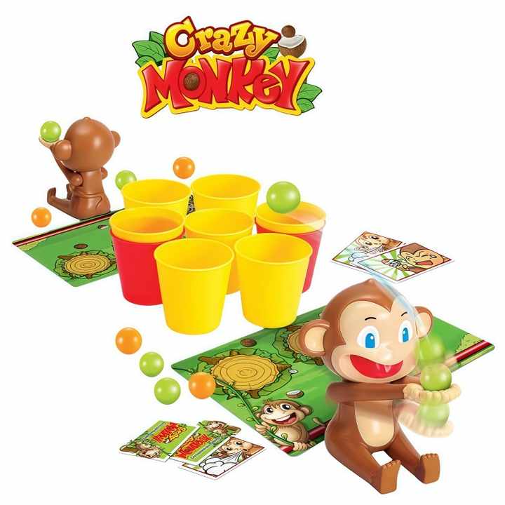 Monkey Shooting Desktop Children's Interactive Game Throwing Coconut ...