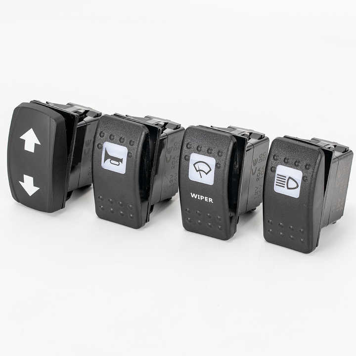 20A 12VDC High Beam Logo Rocker Switches - Customized Services