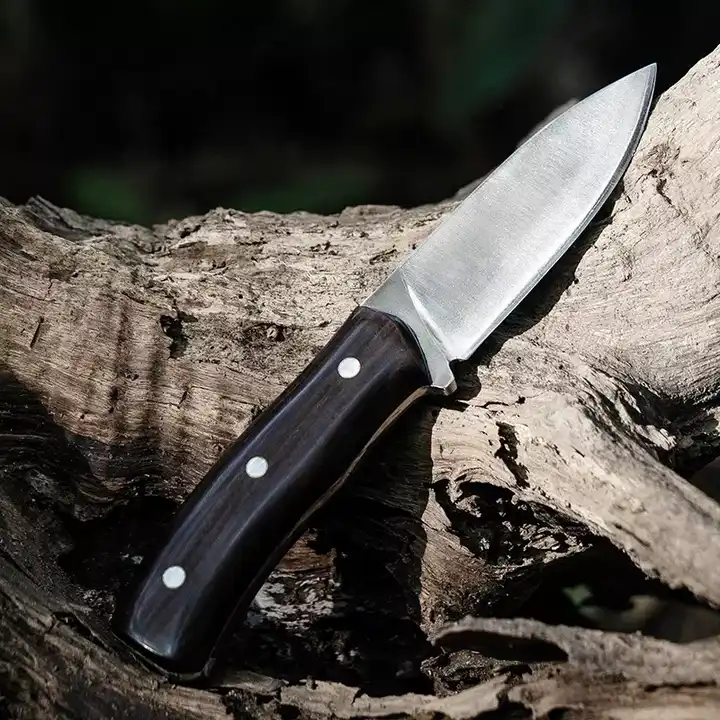 Colombia High-End Ebony Wood Handle Hunting Fixed Blade Knife| Alibaba.com