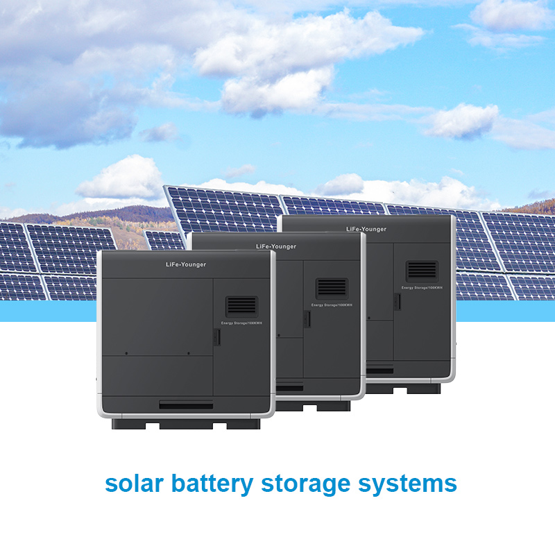 Industrial battery 100kWh high voltage commercial battery cabinet all-in-one hybrid inverter ...