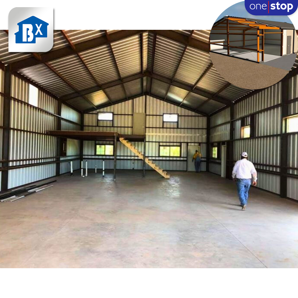 ONE-STOP Service for 20x40 / 40x60 /50x100 Metal Buildings