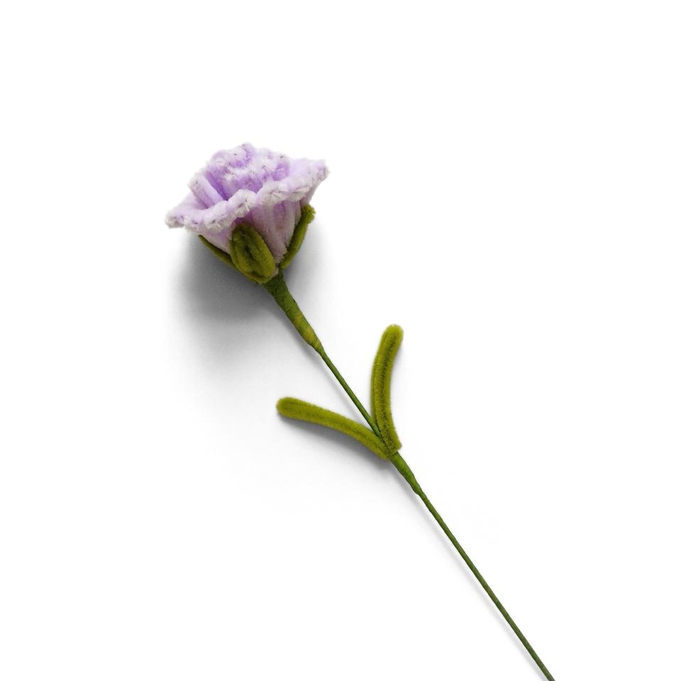 Handmade Long Lasting Environment-Friendly Chenille Carnation Twist ...