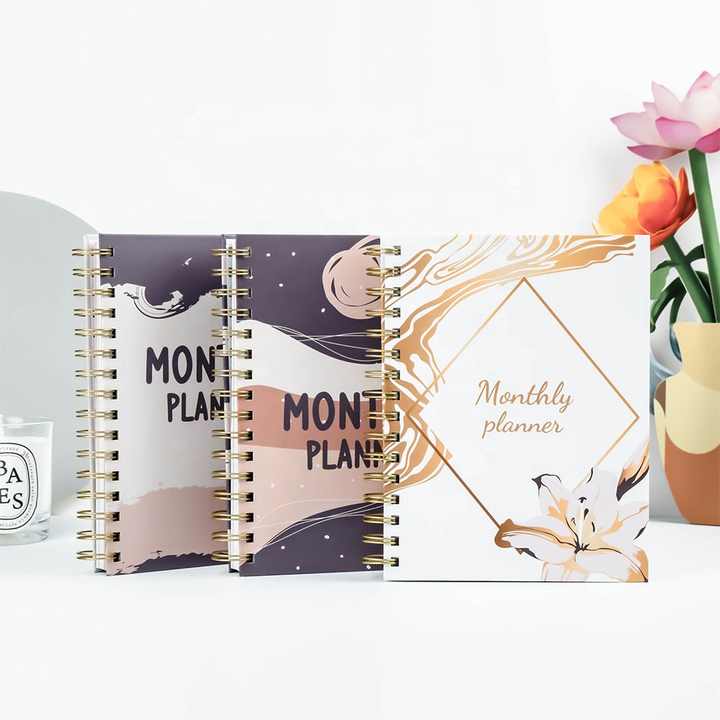 Diary Spiral Chunky Planner with Corner Guard Wire Binding Wire Daily ...