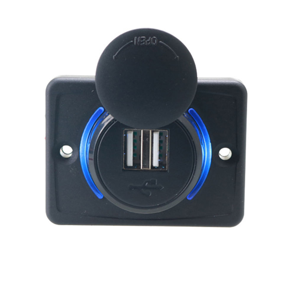 Marine 12v-24v Bus USB Charger 3.1A with LED - Waterproof