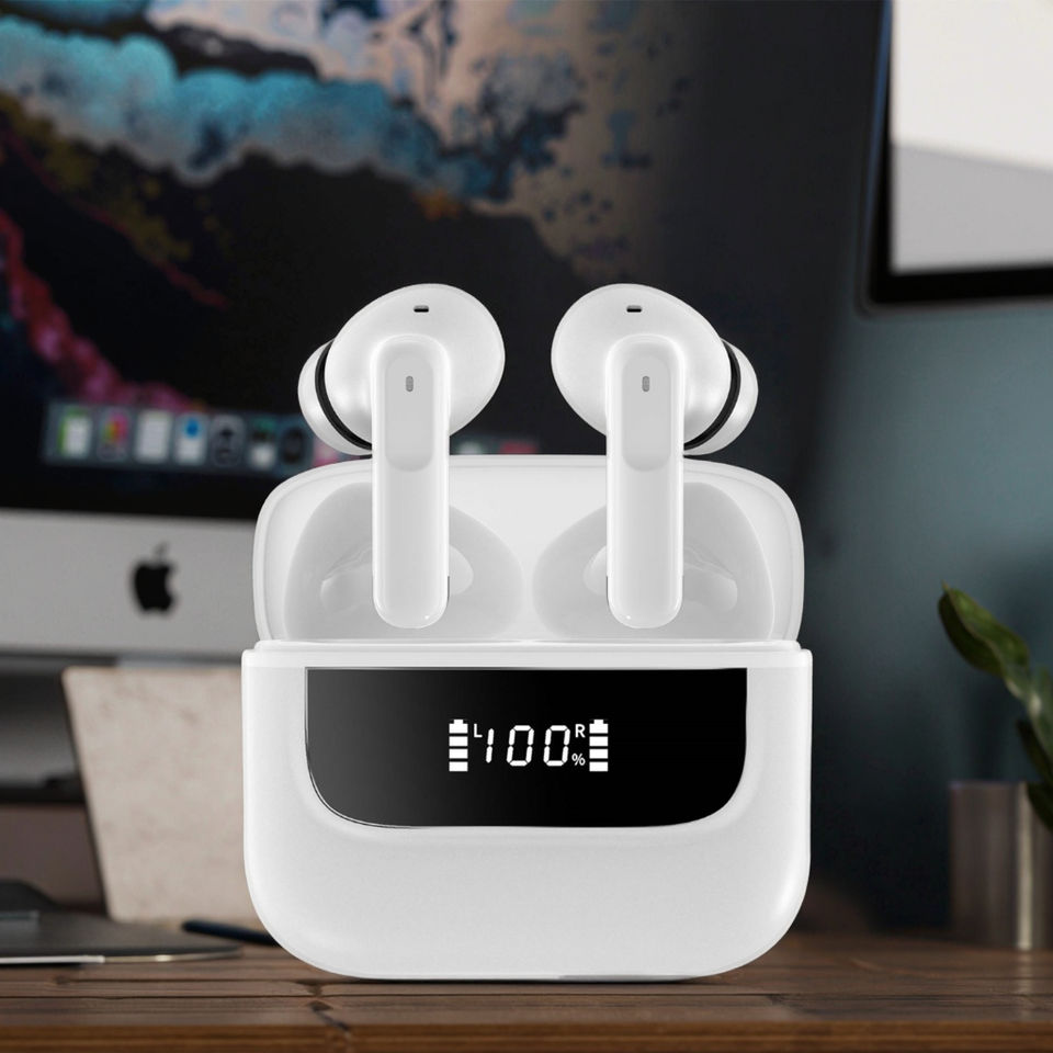 Ultra-Low Latency for V5.4 Earbuds ENC Effect AI In-Ear Digital Display ...