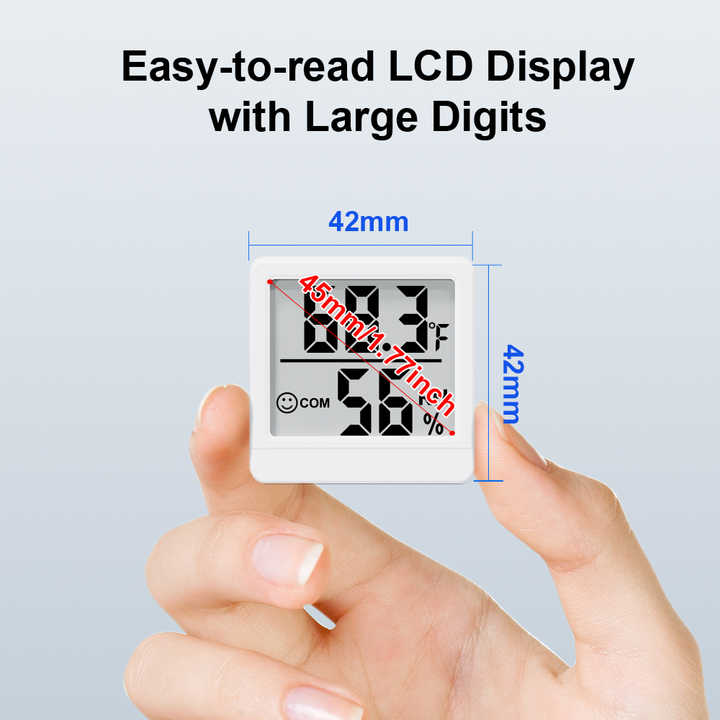 LCD Electronic Display Thermometer Monitor Humidity Digital ...