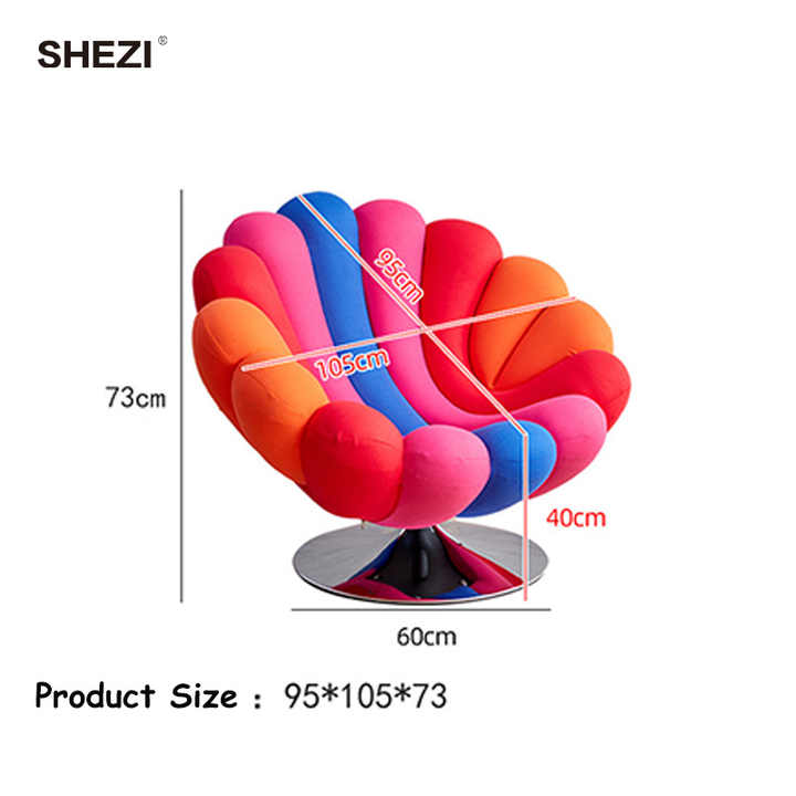 SHEZI Modern Velvet Fabric Hotel Sofa Chair New Italian Design Colorful ...
