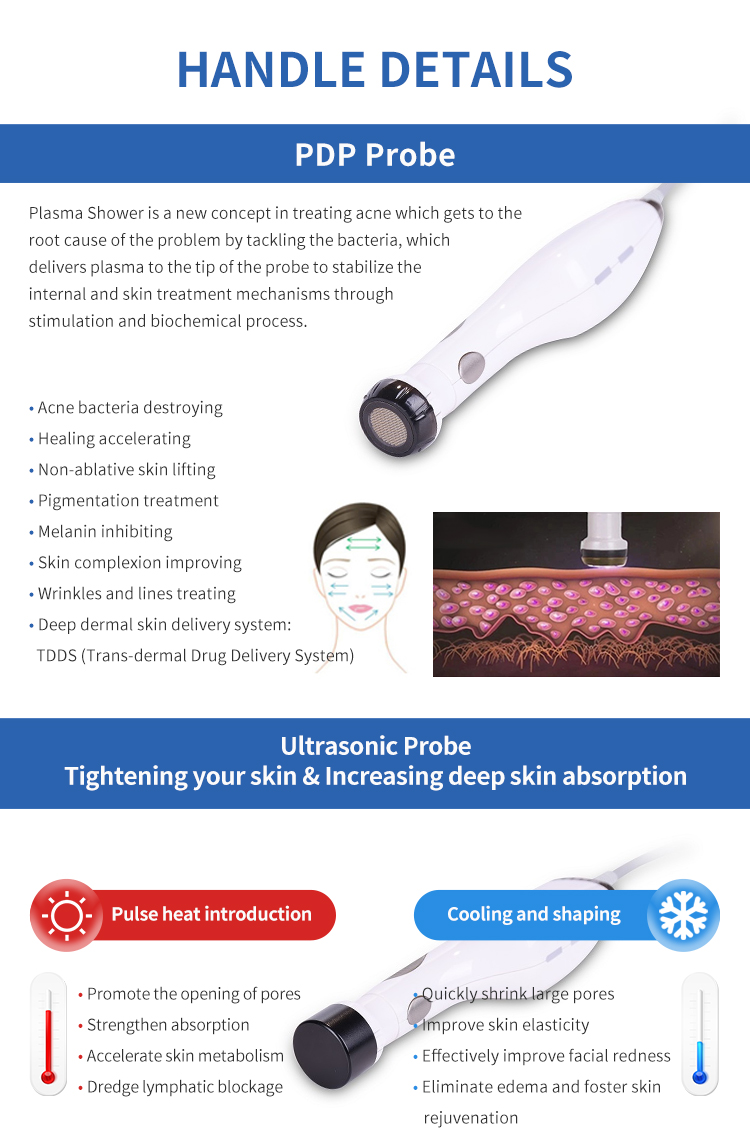 Advanced Ultrasound Facial Machine: Plasma Shower Skin Rejuvenation ...