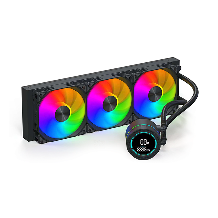 Universal 360mm ARGB CPU Cooler Fan 4pin PWM Liquid Cooling System with ...