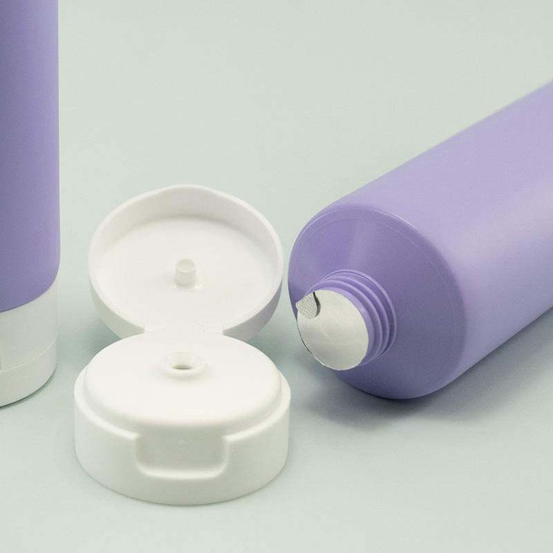 Custom Logo D50mm 100ml Purple Plastic Cosmetic Tubes Packaging with ...