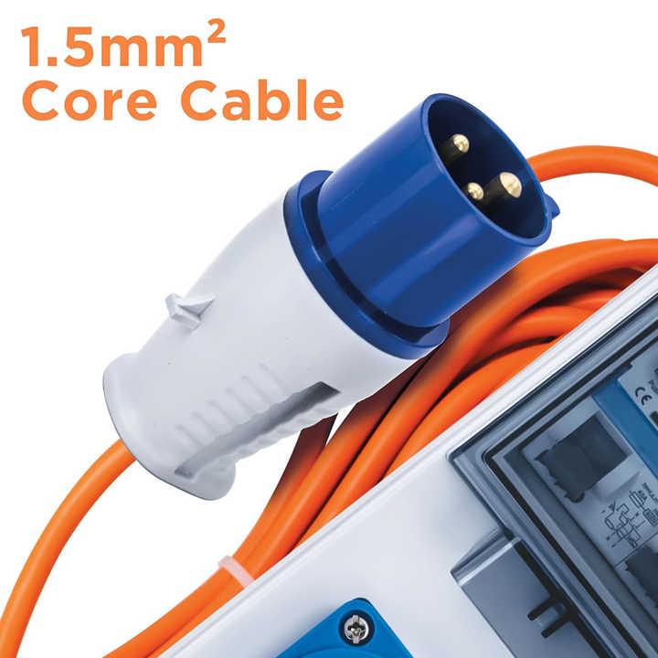 caravan Camping Mobile Mains Power Unit Kit with RCD&MCB,Caravan ...